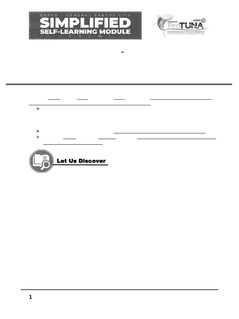 ENGLISH 9 SSLM Q3 W4 | PDF | Information | Thought