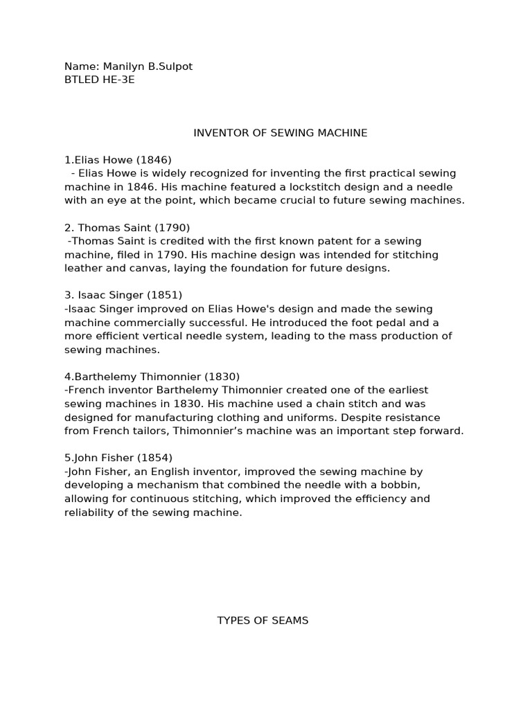 Assignment Garment Print James Please | PDF | Seam (Sewing) | Sewing ...