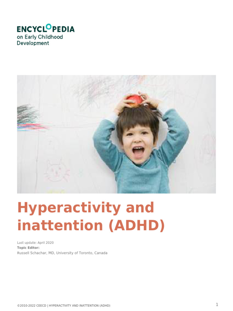 Hyperactivity and Inattention (ADHD) Author Russell Schachar | PDF | Attention Deficit ...