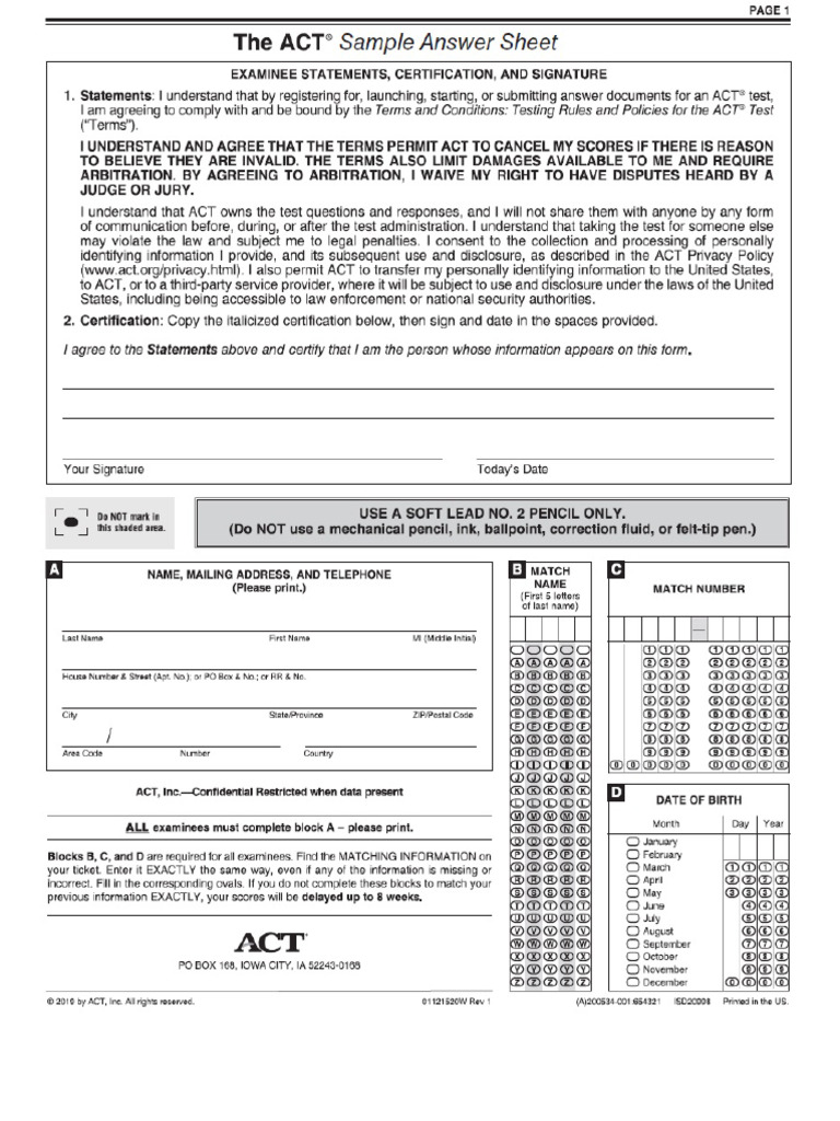 ACT Practice Test 3 Ukulele | PDF