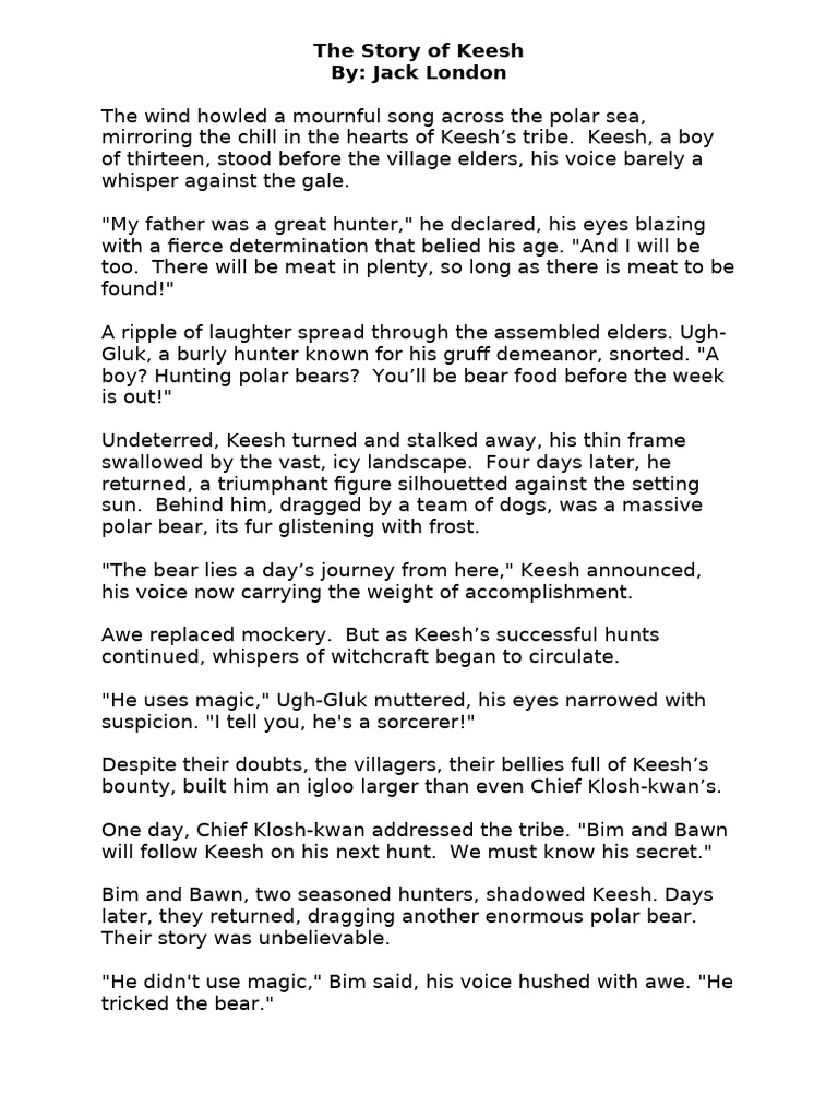 The Story of Keesh | PDF