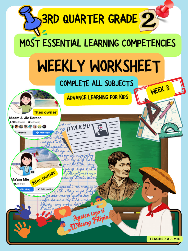 Q3 Grade 2 Week 3 Worksheets | PDF