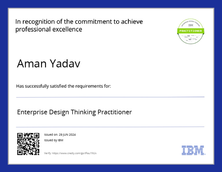 Enterprise Design Thinking Practitioner Badge20240629-7-8zpti1 | PDF