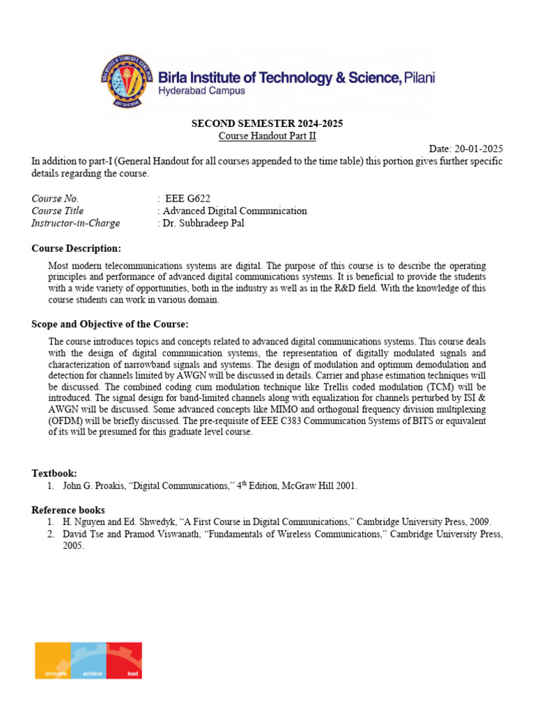 Handout_ADC | PDF | Modulation | Telecommunications