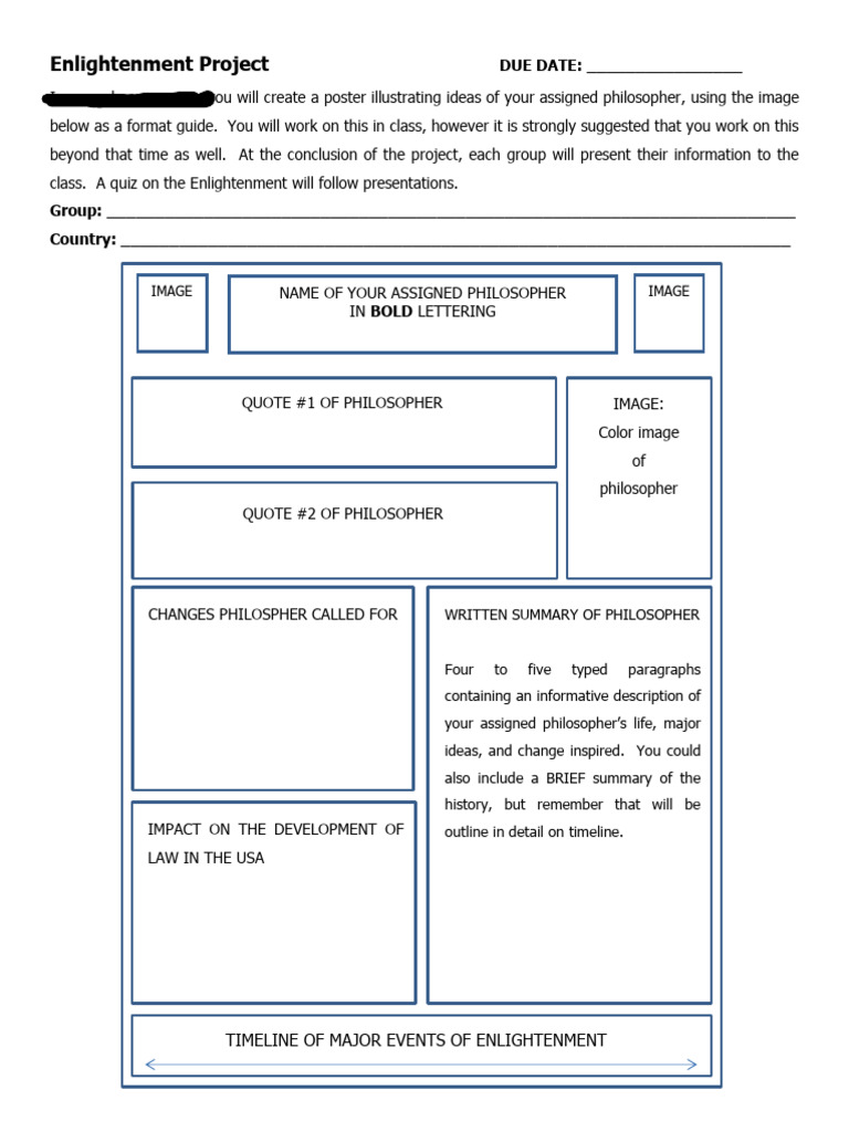 Enlightenment Project: DUE DATE | PDF | Human Communication | Writing