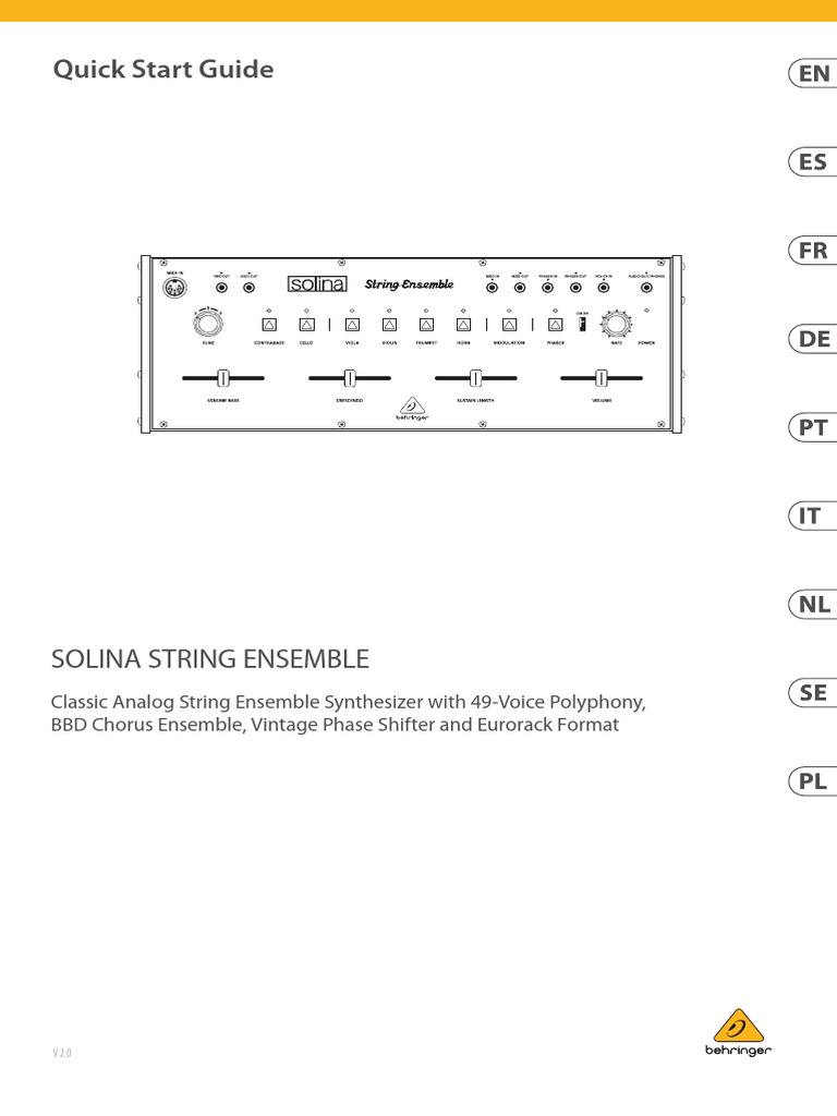 Solina String | PDF | Electricidad | Componentes eléctricos
