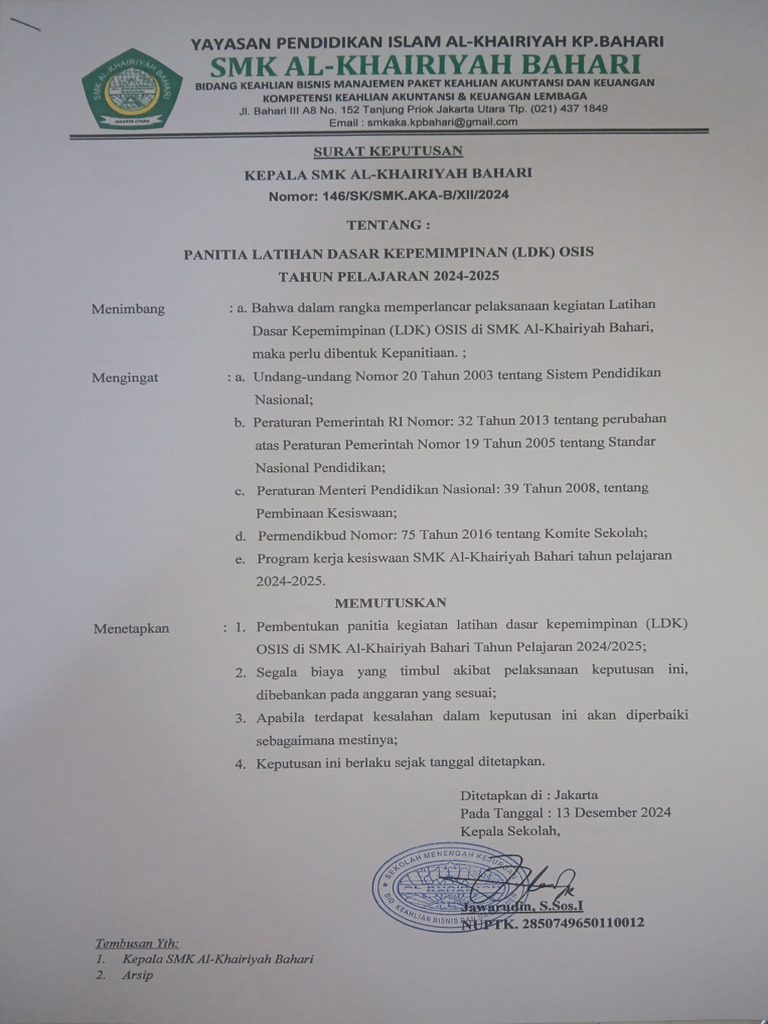 SK Panitia LDKO | PDF