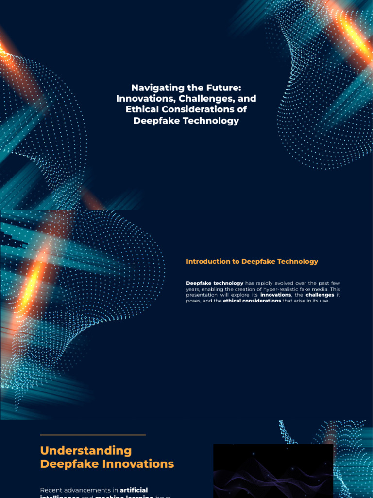 Deepfake Technology: Innovations & Ethics | PDF