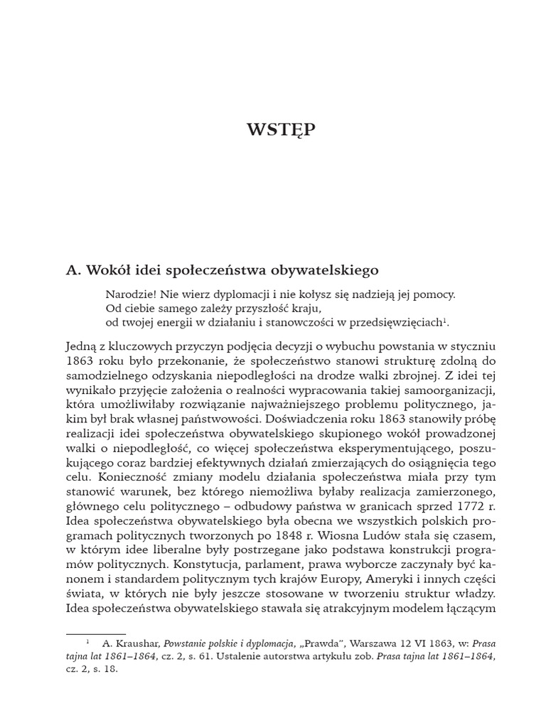 Kuspoleczenstwu Wstep | PDF