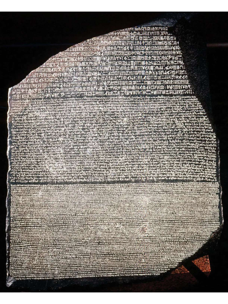 Rosetta Stone Basalt Slab Fort Saint Julien Egypt 196 Bce | PDF