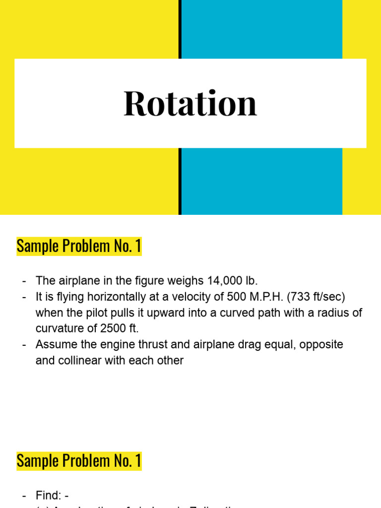 Day 50 - Inertia Forces Load Factors Sample Problems | PDF