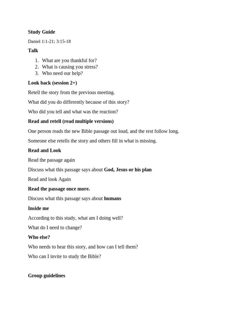 Discovery Bible Studies | PDF