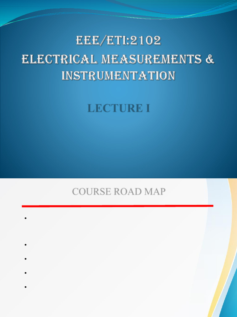 Lecture 1 - Introduction | PDF | Calibration | Measurement