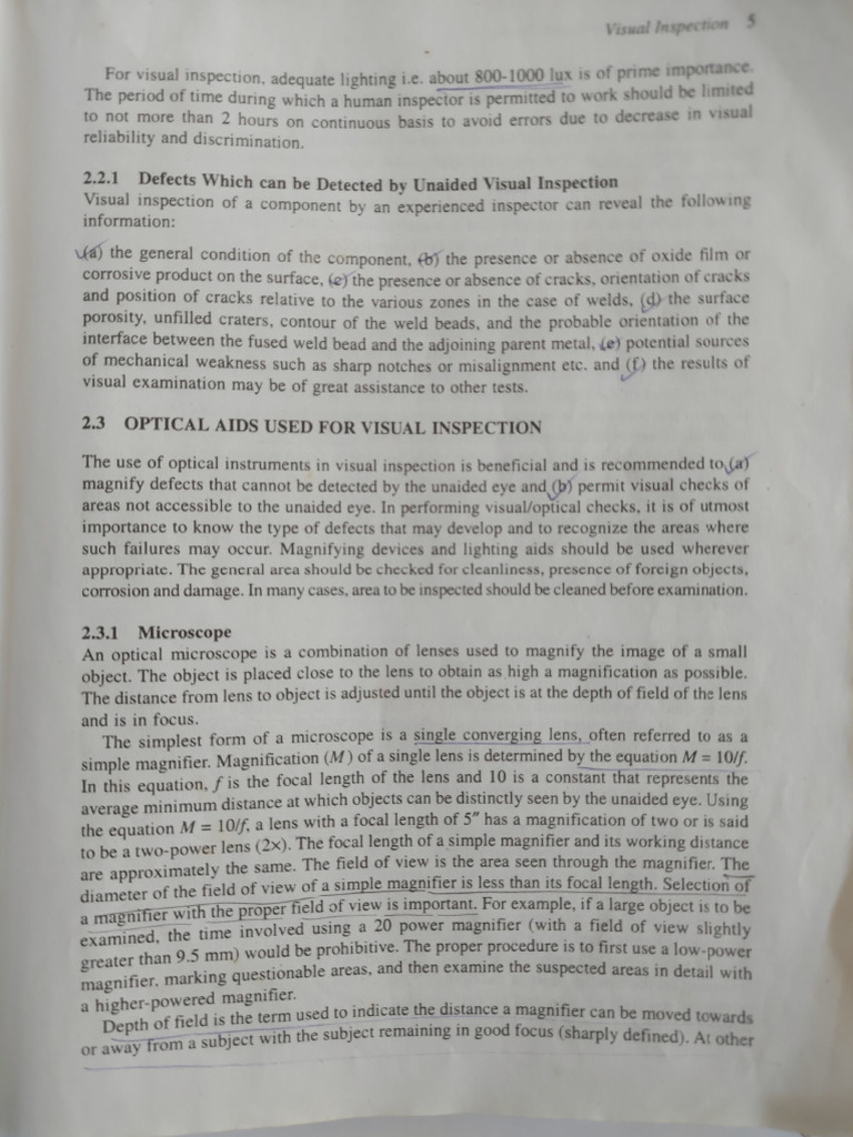 Optical Aids used for visual inspection[1] | PDF | Glass Engineering ...