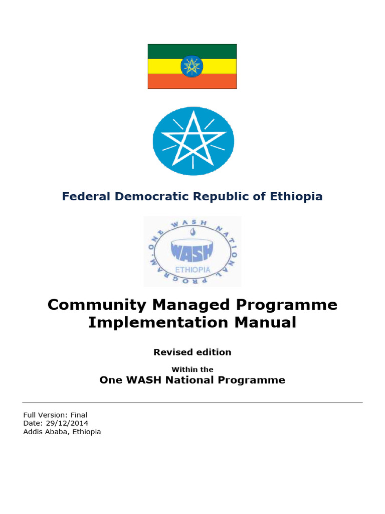 CMP Implementation Manual (OWNP), December 2014 | PDF | Wash | Sanitation