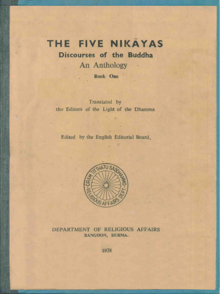 The Five Nikayas-Anguttara Nikaya | PDF