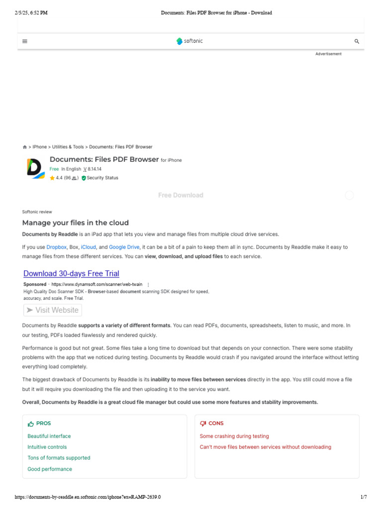 Documents - Files PDF Browser For Iphone - Download | PDF | Ios | I Phone