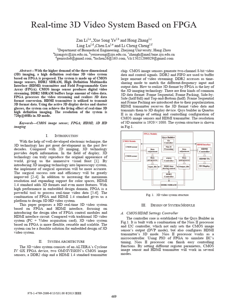 project reference | PDF | Field Programmable Gate Array | Hdmi