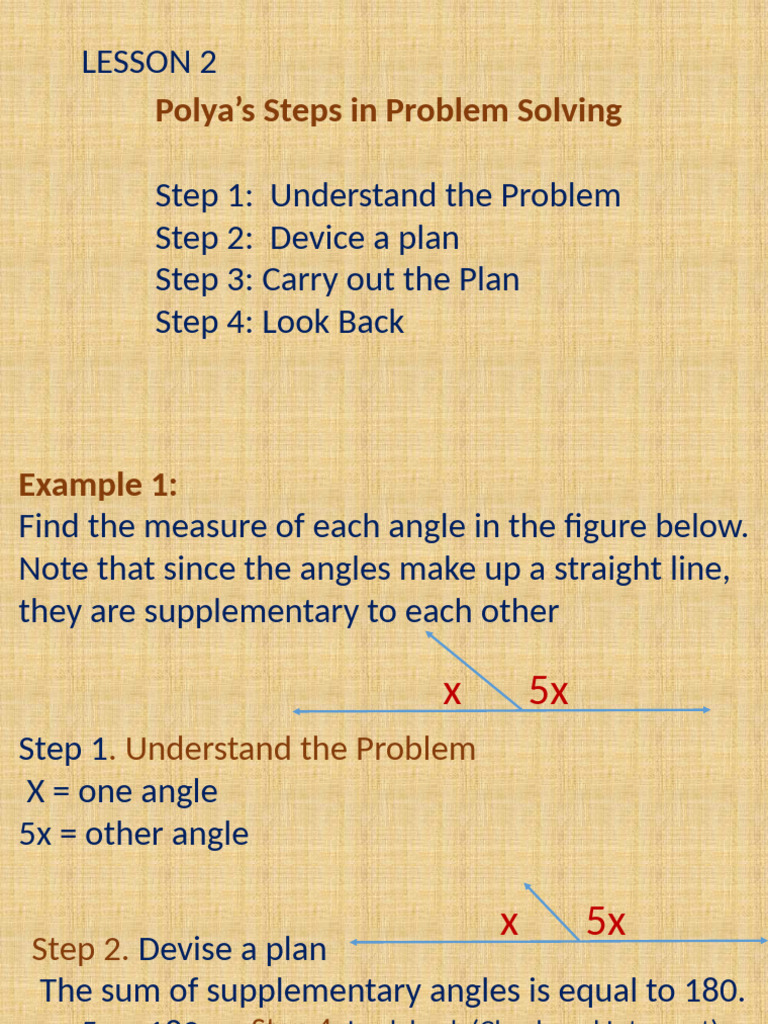 Midterm MMW Lesson 2 Polyas Steps in Problem Solving | PDF | Elementary Geometry | Euclidean ...