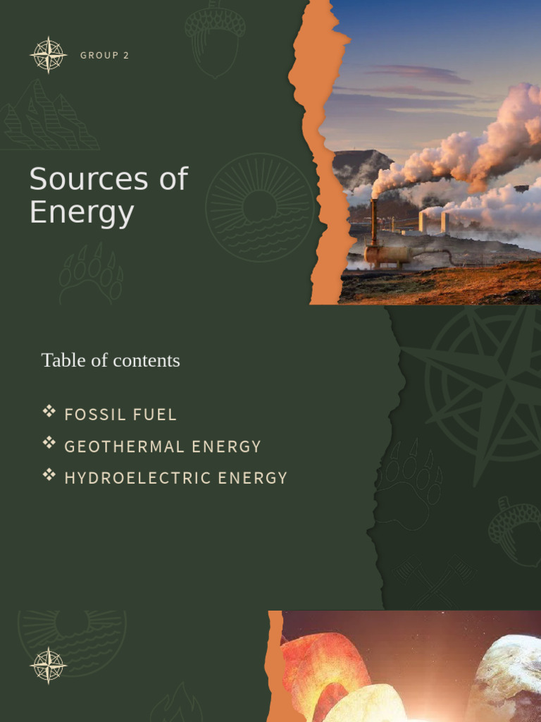 Renewable and Fossil Energy Sources | PDF | Geothermal Energy | Fossil ...