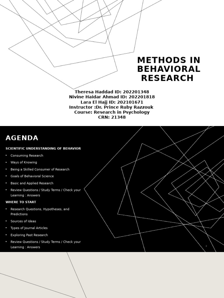 Behavioral Research Methods | PDF | Science | Causality