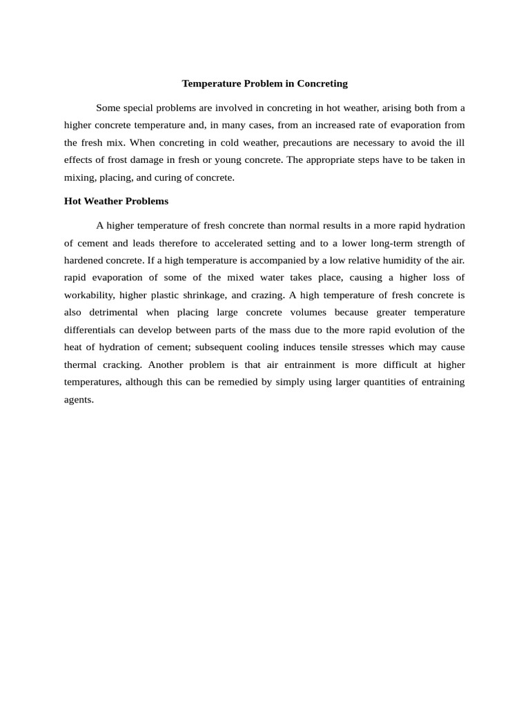 Temperature Problem | PDF