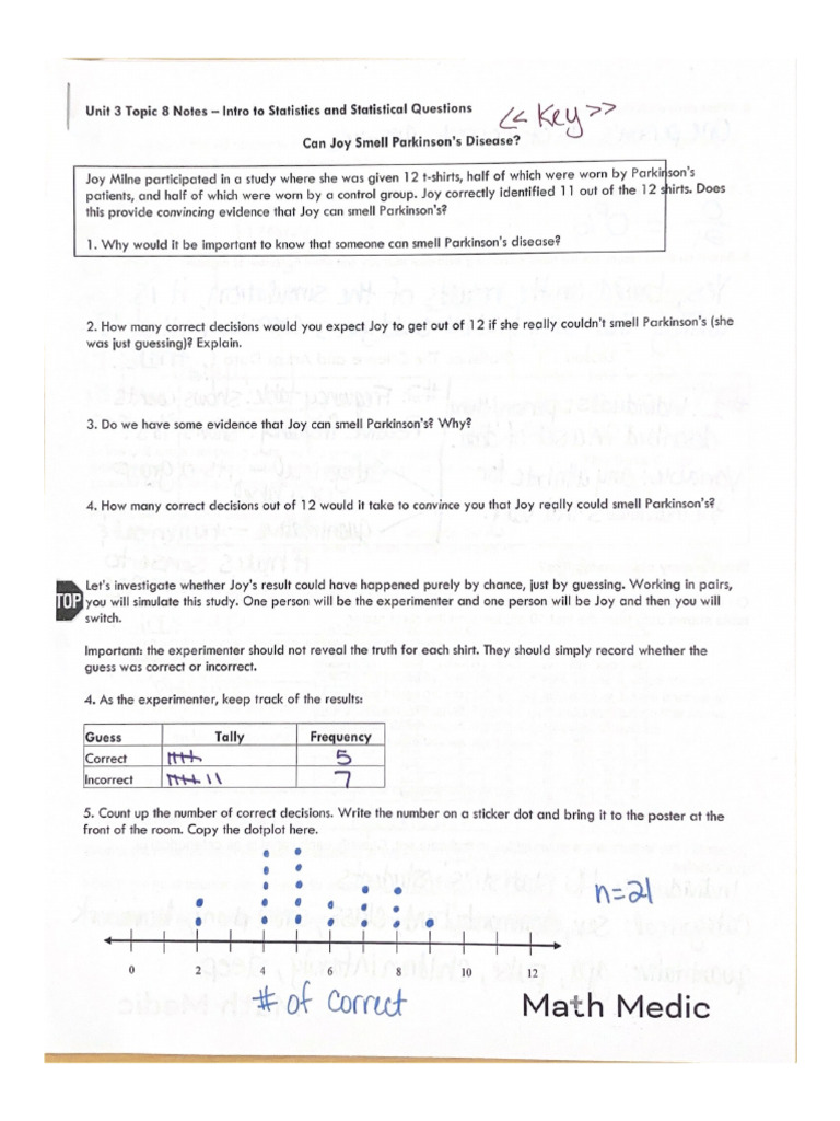 1b - Unit 3 Topic 8 Notes - Intro To Statistics and Statistical ...