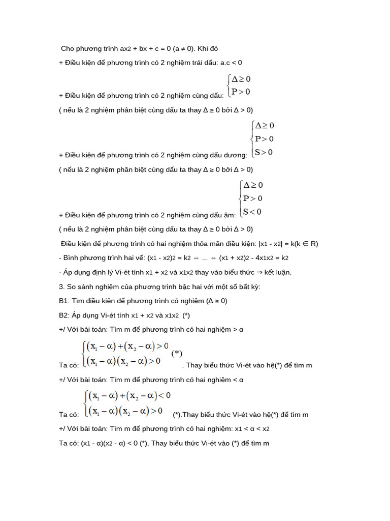 Cho Phương Trình Ax2 | PDF