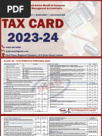 Tax Rates Card for 2026 in Pakistan | PDF | Taxes | Dividend