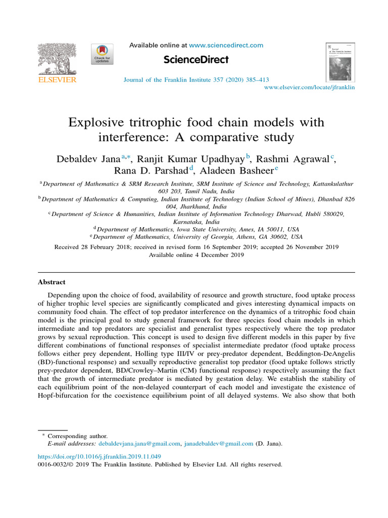JFI Debal | PDF | Food Web | Predation