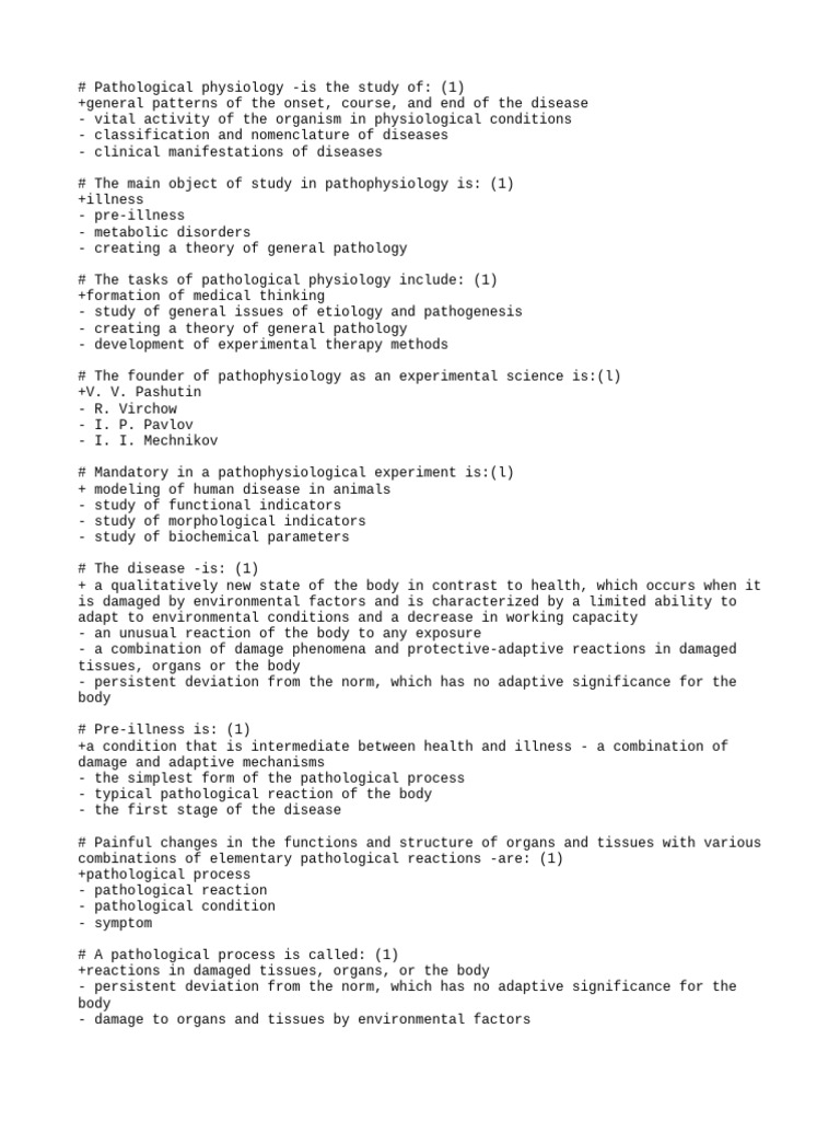 Understanding Pathological Physiology | PDF | Inflammation | Allergy