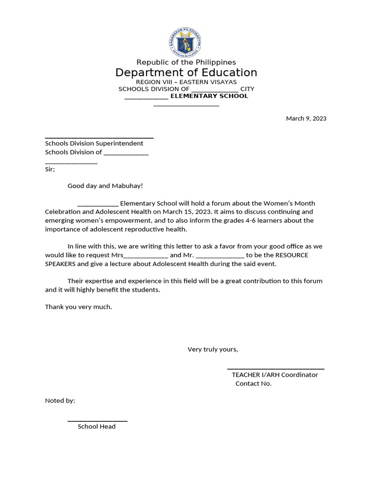 Letter For Speakership | PDF