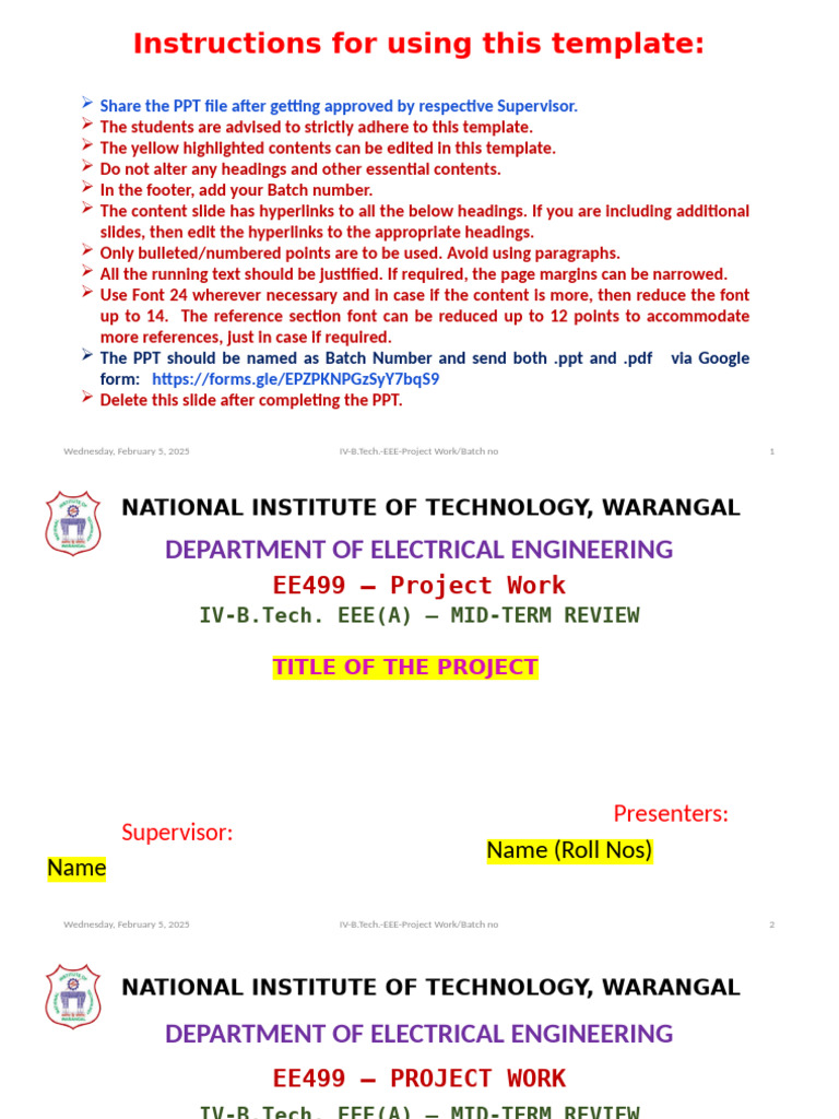 EE499-Project Review - Presentation Template | PDF | Computer Science | Computing