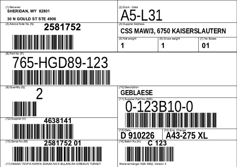 VDA 4902 Version 4 Overview | PDF