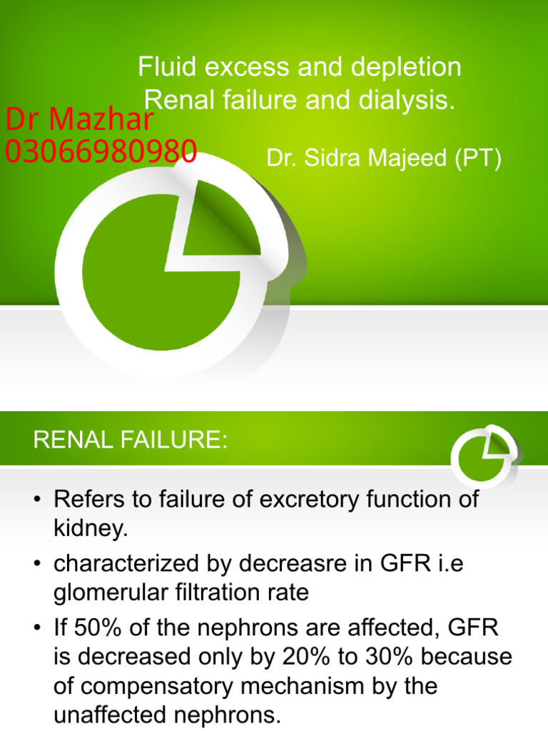 Renal Failure and Dialysis ...Dr Mazhar 03066980980(1) | PDF ...