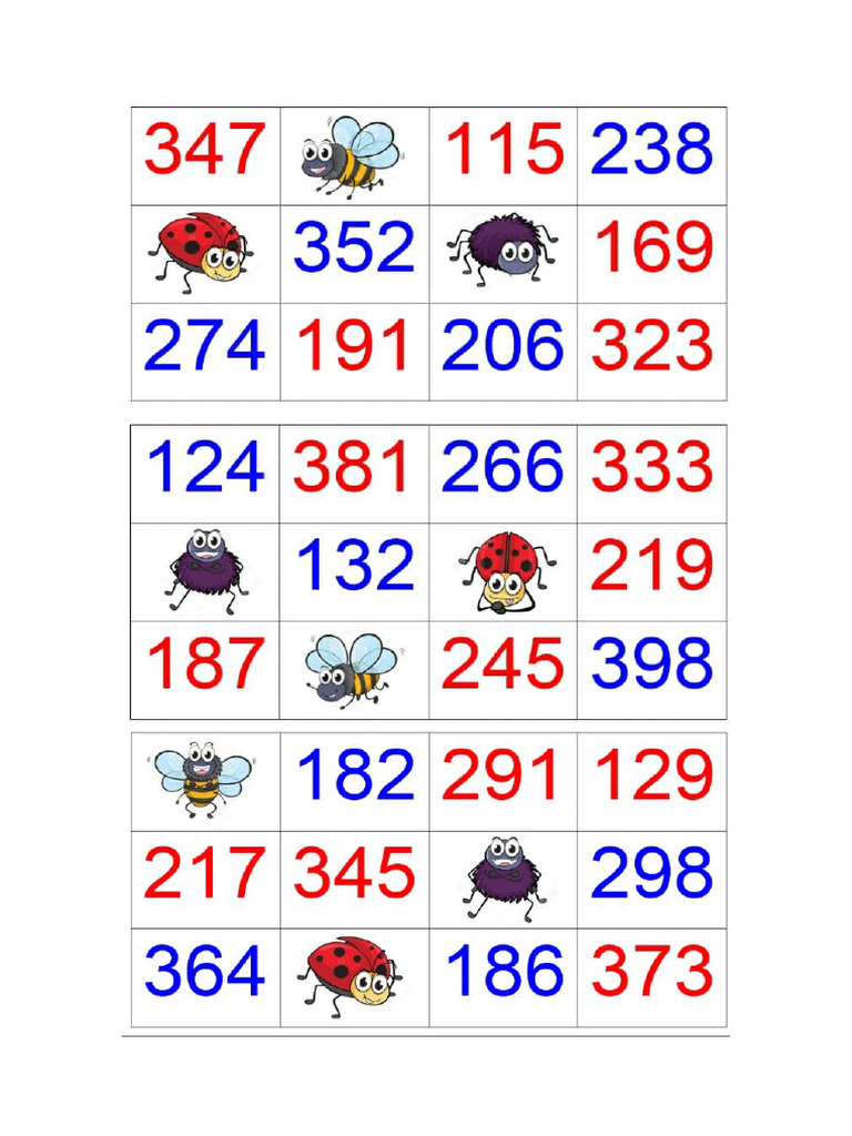 Bingo Dos Números | PDF