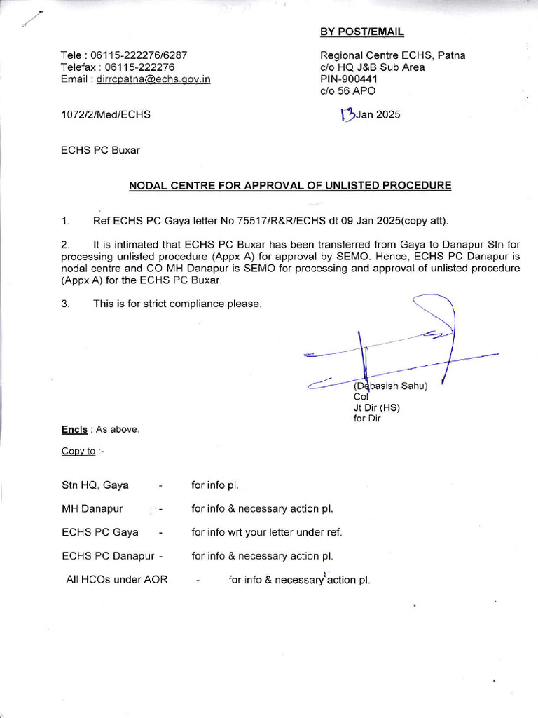Nodal Centre For Approval of Unlisted Procedure | PDF