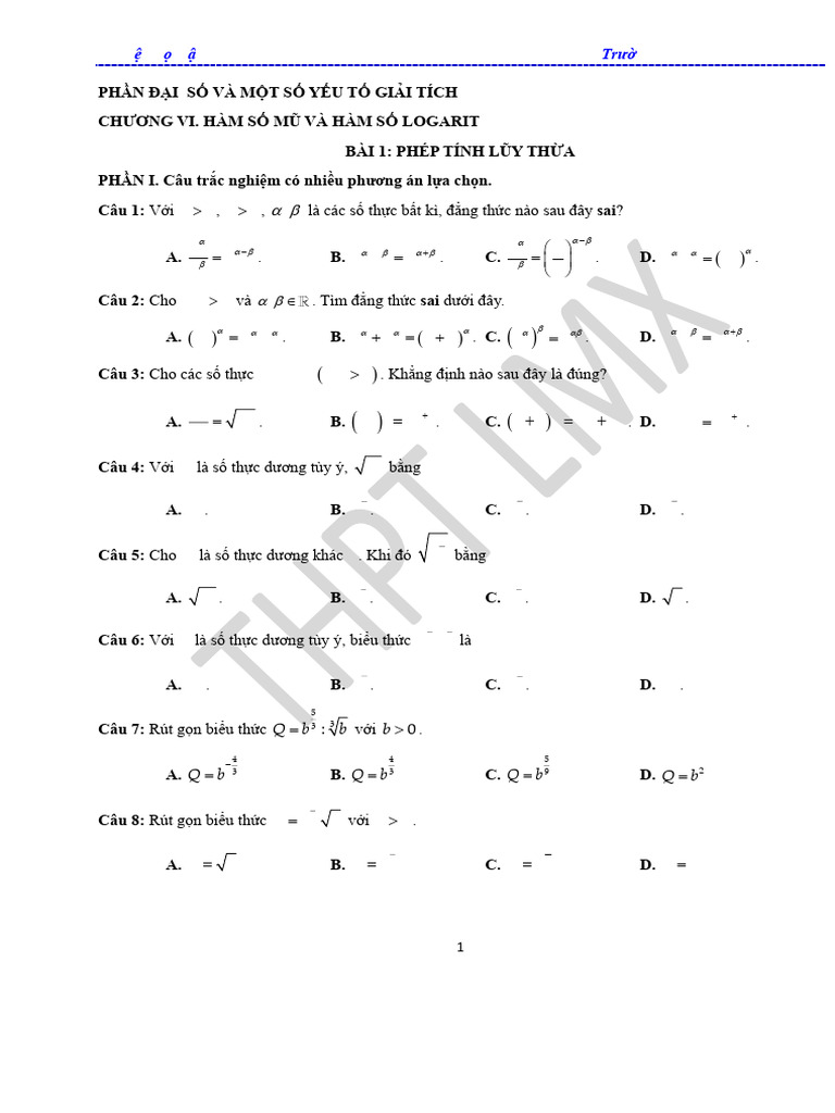 Đề Cương Lớp 11 hk2 | PDF
