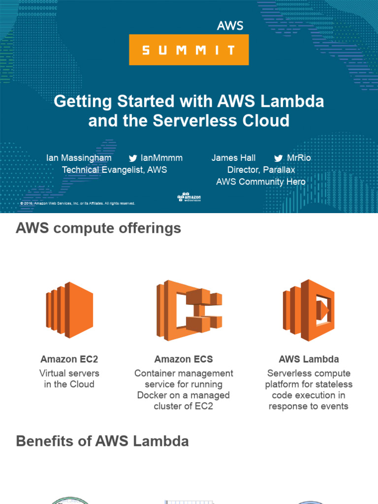 Getting Started With Aws Lambda And The Serverless Cloud Pdf Amazon Web Services Computing