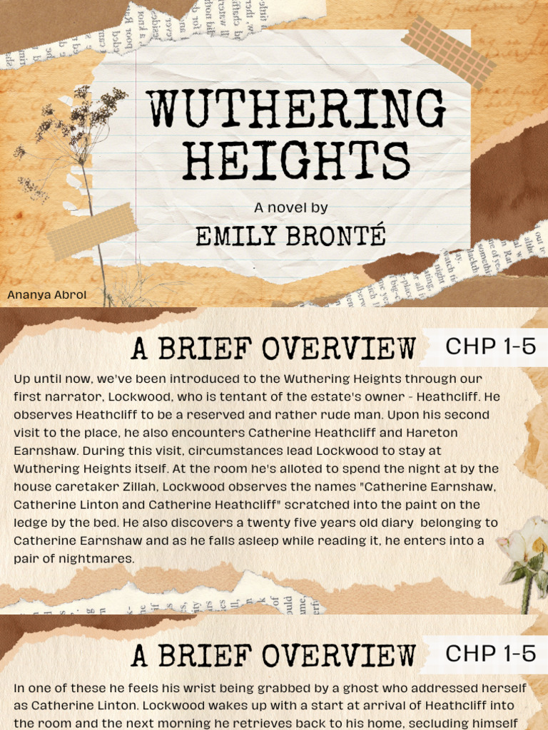 Wuthering Heights Analysis | PDF | Heathcliff (Wuthering Heights ...
