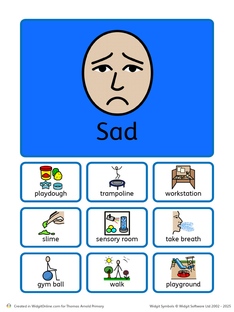 Widgit Emotions and Activities Guide | PDF