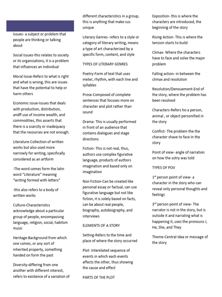 Understanding Social and Literary Issues | PDF | Narration