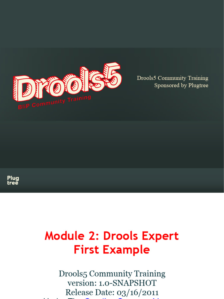 Drools5 Expert Training Module Overview | PDF