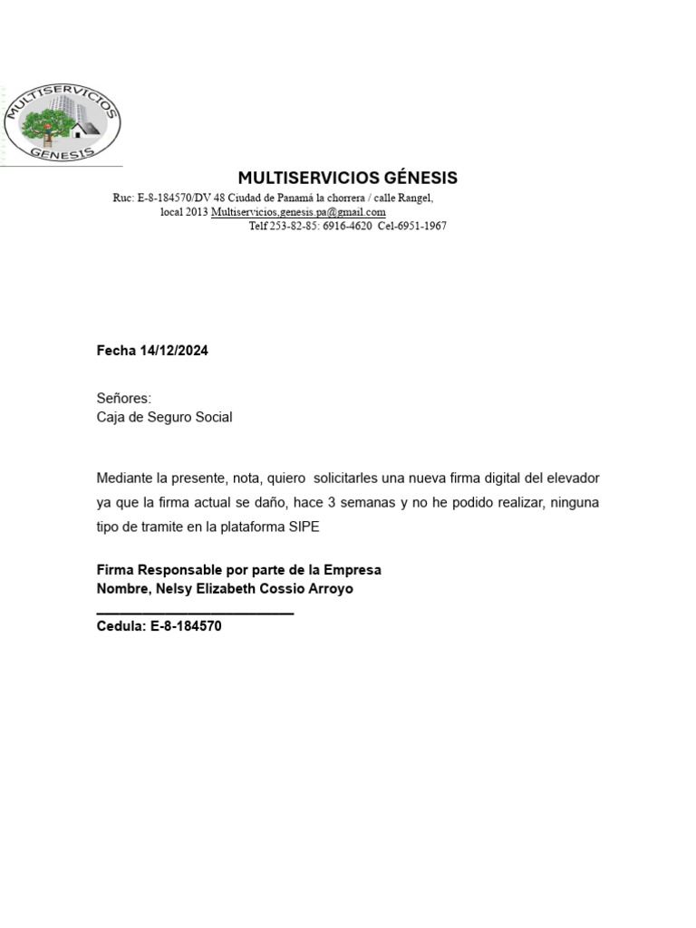 Solicitud de Firma Digital SIPE | PDF