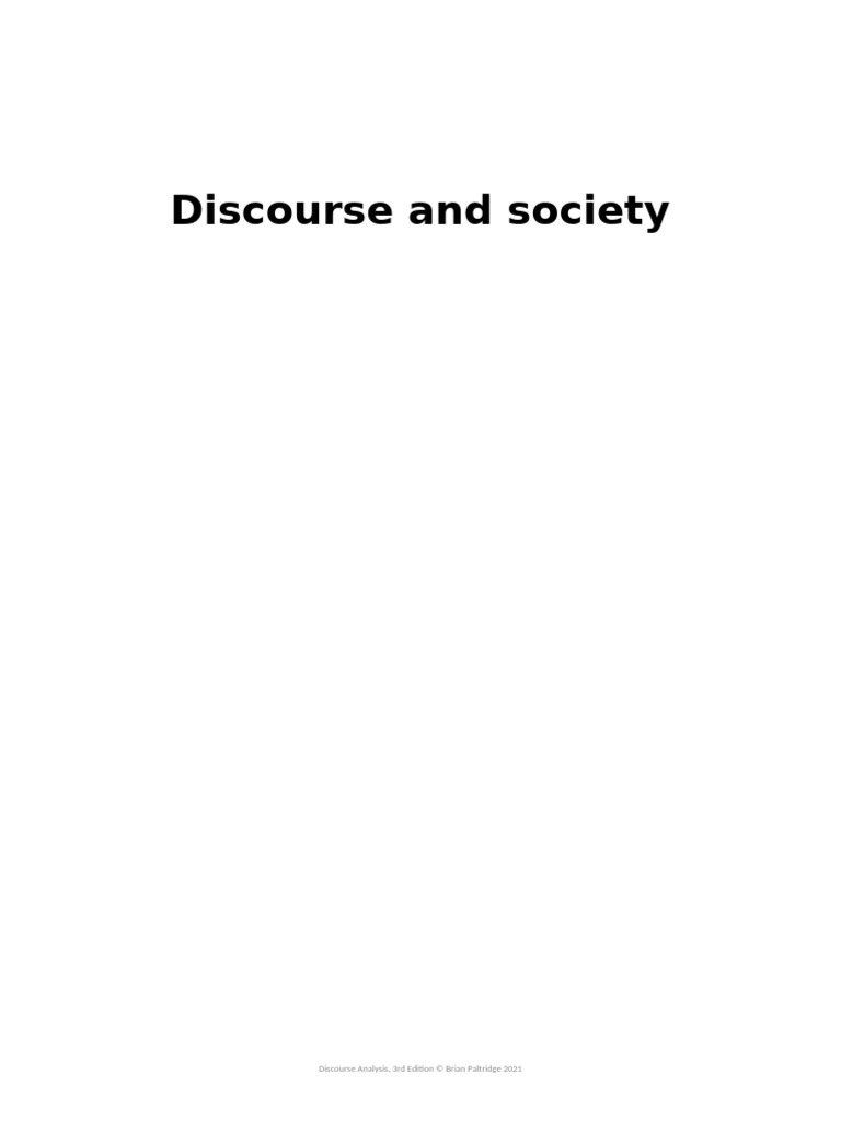 Understanding Discourse Communities and Identity | PDF | Discourse ...