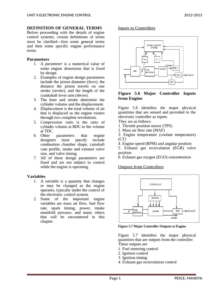Engine Control Systems Overview | PDF | Engines | Combustion