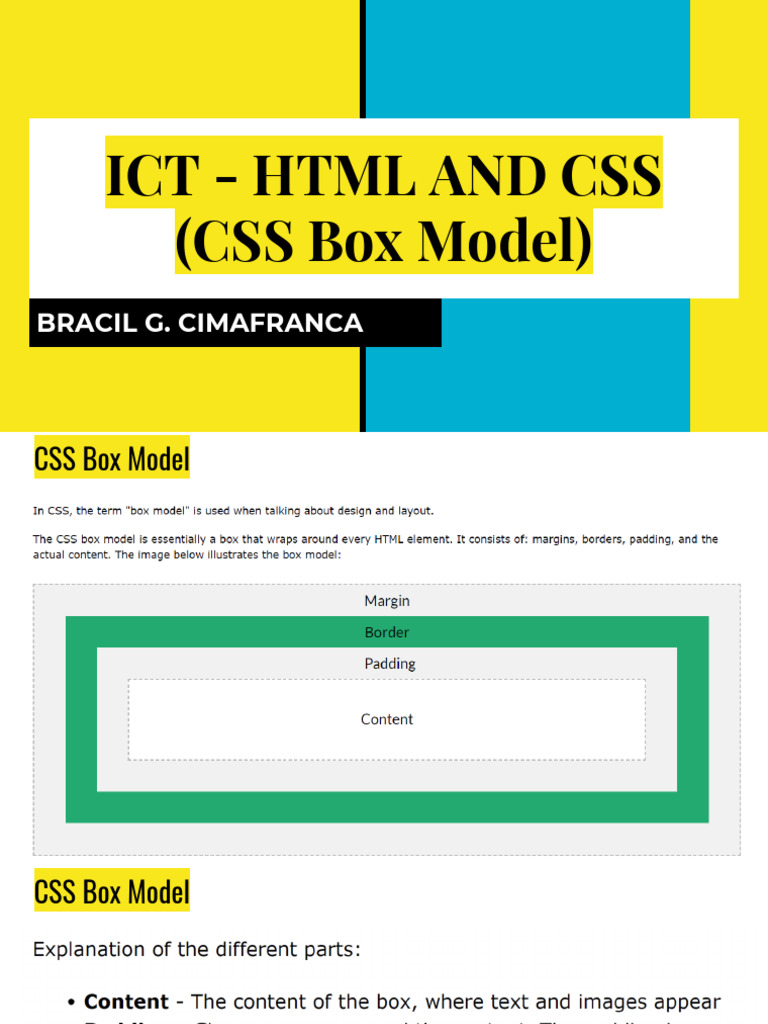 GRADE-8-CREATIVE-TECH-HTML-AND-CSS-CSS-BOX-MODEL | PDF