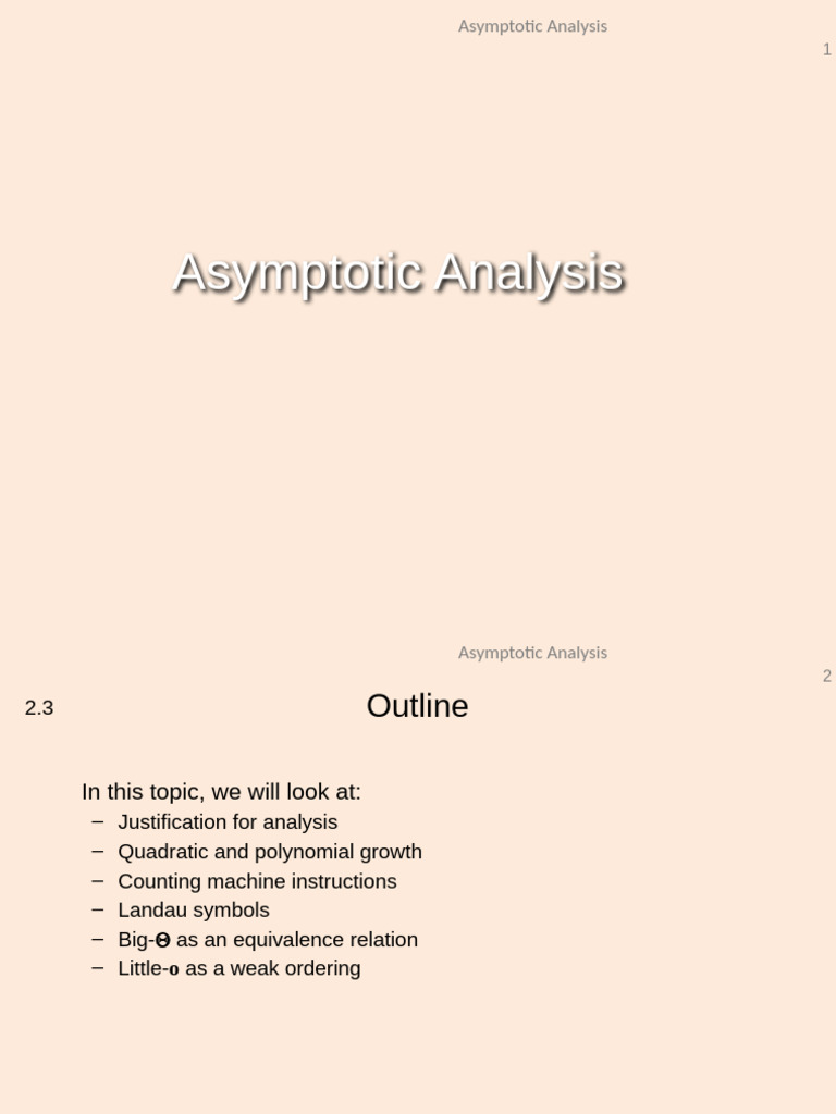 2.03.asymptotic Analysis | PDF | Matrix (Mathematics) | Time Complexity