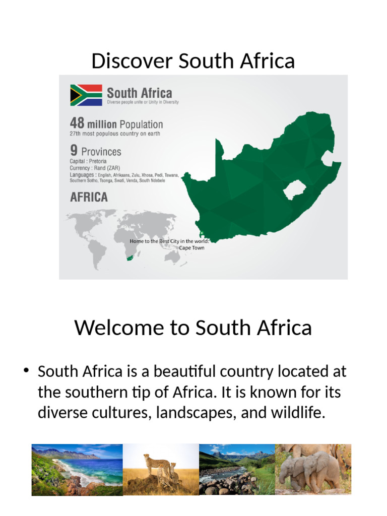 Explore South Africa's Culture & Wildlife | PDF