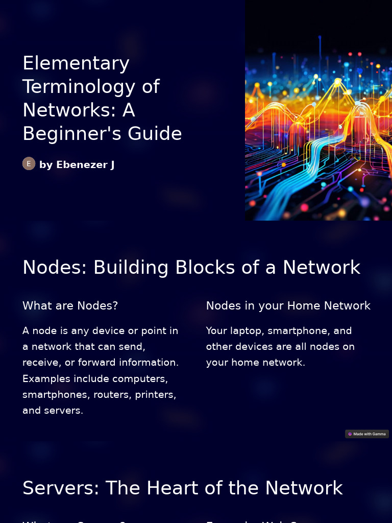Elementary-Terminology-of-Networks-A-Beginners-Guide | PDF | Computer Network | Ip Address